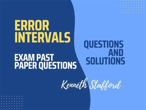 Error Intervals Gcse Maths Past Paper Questions Teaching Resources