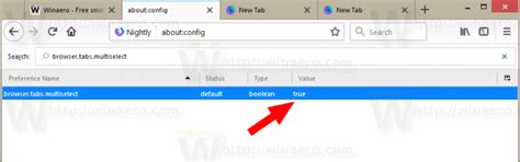 Enable Multiple Tabs Selection In Mozilla Firefox