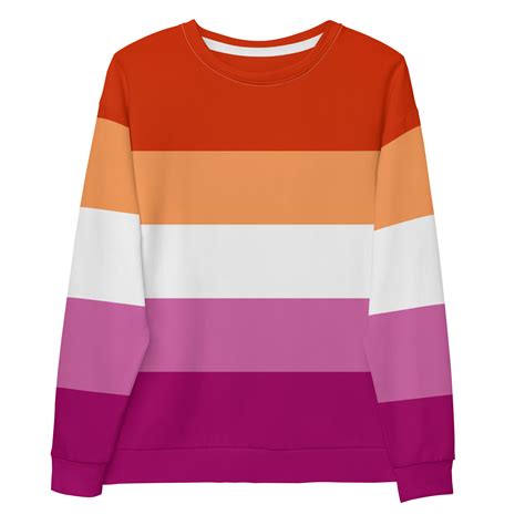 Community Lesbian Sweater Lesbian Flag Clothing Lesbian Flag Sweater