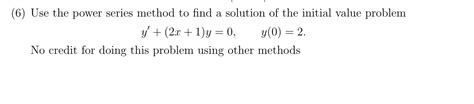 It Is A Differential Equation That Needs To Be Solved
