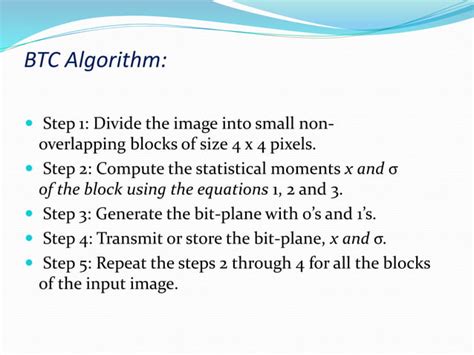 Block Truncation Coding Ppt