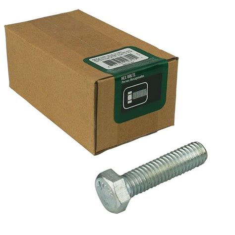 Everbilt 14 In 20 X 1 In Zinc Plated Hex Bolt 100 Pack 800590