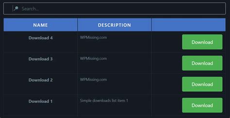 Create A Responsive Filterable Download List In Wordpress Wp Missing