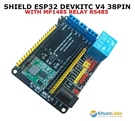 Jual Io Expansion Shield Esp32 Devkitc V4 With Rs485 And Relay High Trig