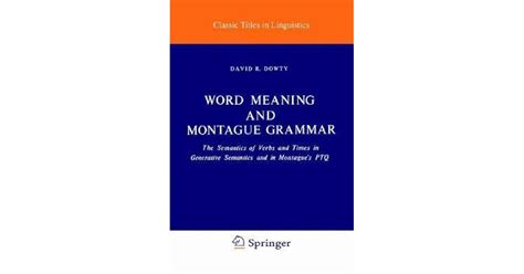 Montague Semantics Philosophy News