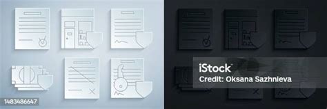 파일 문서 삭제 방패 계약 돈 문서 키 쇼핑 건물 및 확인 및 확인 표시 아이콘을 설정합니다 벡터 3차원 형태에 대한 스톡 벡터 아트 및 기타 이미지 Istock