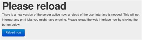 Request Provide More Information As To Why A Reload Is Needed · Issue