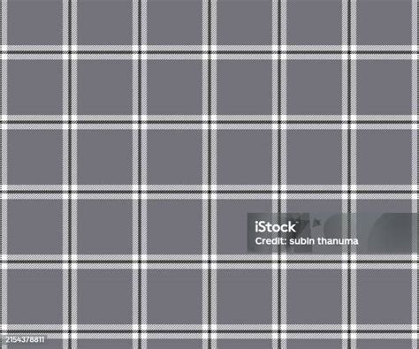격자 무늬 직물 패턴 회색 흰색 검정색 직물 의류 치마 바지 또는 장식용 직물을 디자인하기 위한 이음매 없는 패턴 벡터 일러스트 레이 션 격자무늬에 대한 스톡 벡터 아트 및