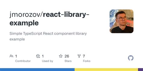 Github Jmorozovreact Library Example Simple Typescript React