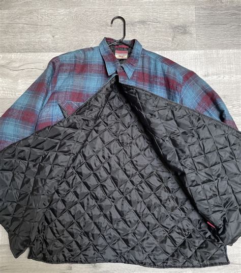 Vintage Plaid Flannel Shirt Jacket 90s Kurt Cobain Grunge Rock Western