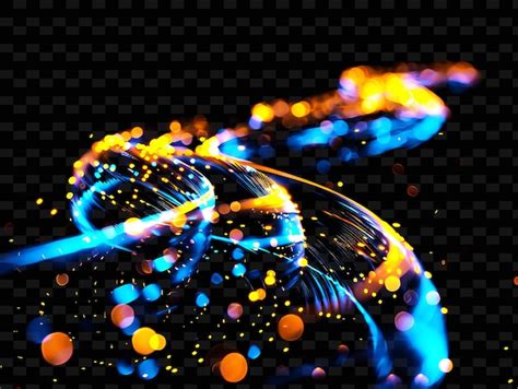 Png Optical Tape Decal With Fiber Optic Cables And Light Beams Creative Neon Y2k Shape