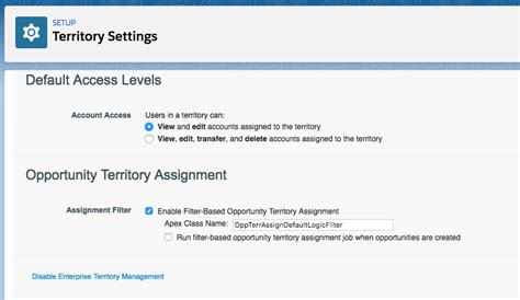 Apex Code To Assign Territories To Opportunities Technical Potpourri