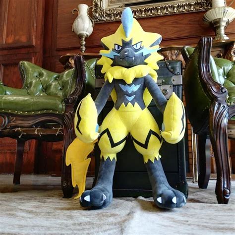 Zeraora Plush Fierce And Cuddly Pokémon Stuffed Animal Plushie Soft Toy