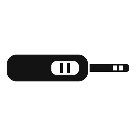 Premium Vector Positive Pregnancy Test Result Showing Two Lines Icon