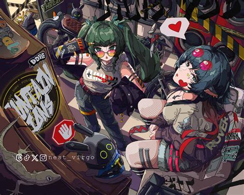 Jane Doe And Qingyi Zenless Zone Zero Drawn By Nest Virgo Danbooru