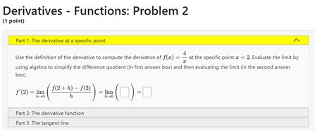 Solved Derivatives Functions Problem Point Suppose Chegg