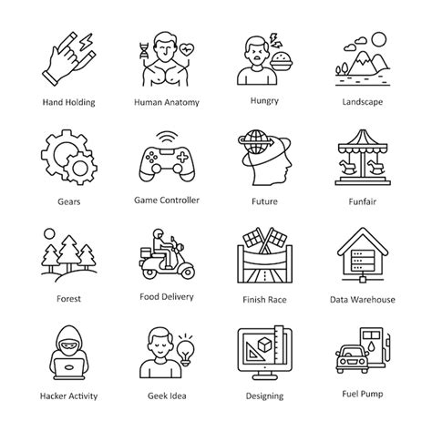 Premium Vector Miscellaneous Vector Outline Icon Style Illustration Eps 10 File Set 3