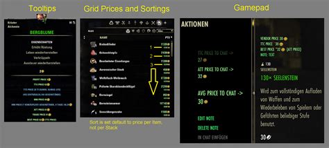 Price Tooltip Gamepad Auction House And Vendors Elder Scrolls Online Addons