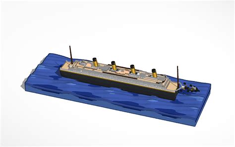 3d Design Titanic Tinkercad
