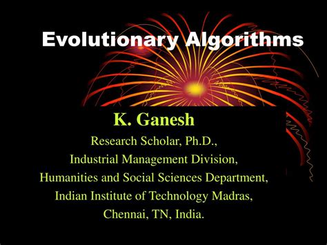 Ppt Evolutionary Algorithms Powerpoint Presentation Free Download Id 5156496