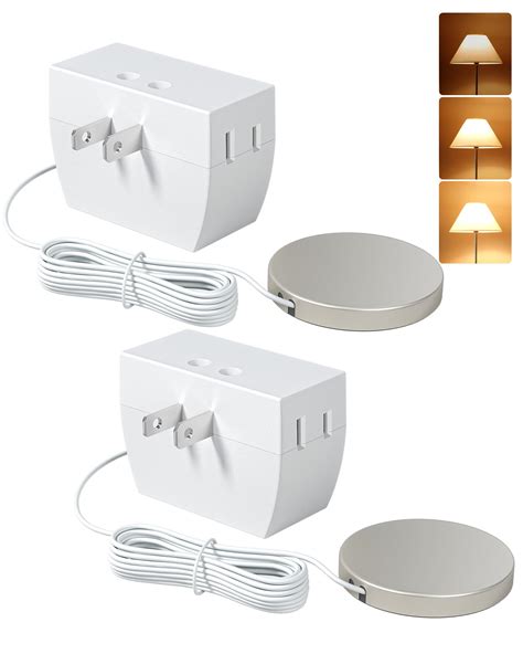 DEWENWILS 2 Pack Touch Dimmer Switch Touch Pad Control With 3 Levels Of Dimming Dimmable LED