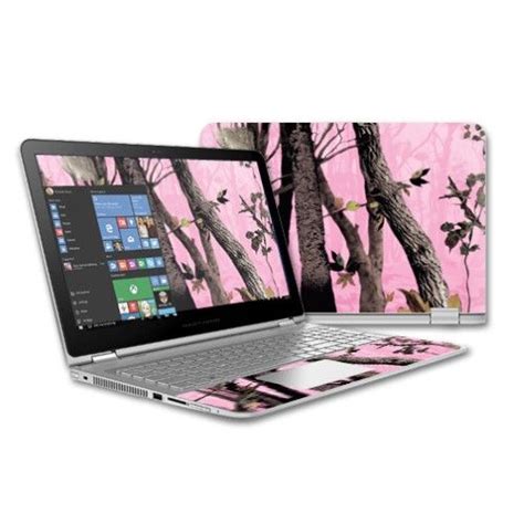 Skin Decal Wrap For Hp Envy X360 15 2015 Laptop Skins Pink Tree Camo Pink Trees Laptop Skin