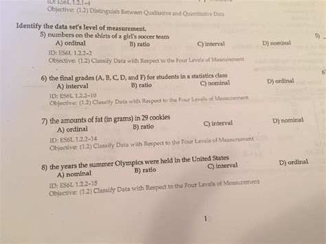 Solved Multiple Choice Choose The One Alternative That Best