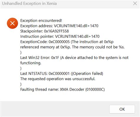 Weird Xma Error Rprojectforzaplus