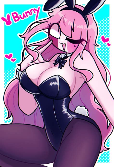 Rule 34 3 Breasts Bunny Ears Bunnysuit Cleavage Detached Collar Fake