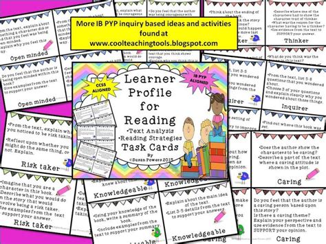 Ib Pyp Learner Profile Reading Skills Task Cards Ib Pyp Learner