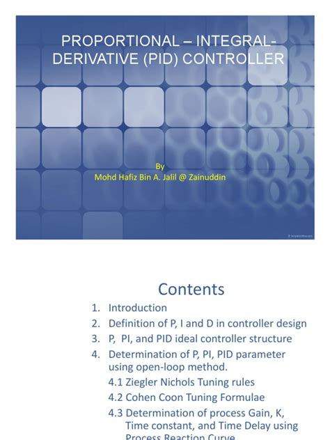 Proportional Integral Derivative Pid Controller By Mohd Hafiz Bin A Jalil At Zainuddin