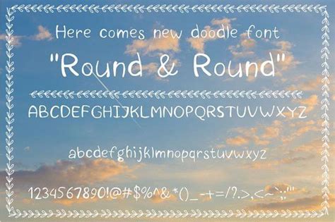 Doodle Font Roundandround Script Fonts