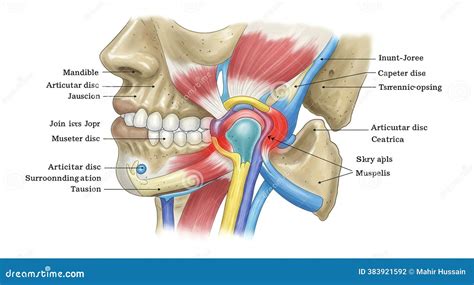 Tmj Temporomandibular Joint Anatomy Illustrating Healthy Occlusion