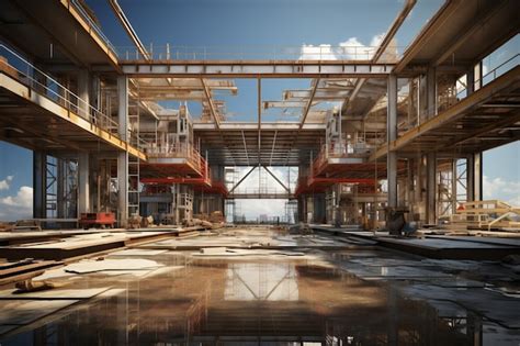 Premium Photo Assembly Of Steel Structure Day Photo Realistic