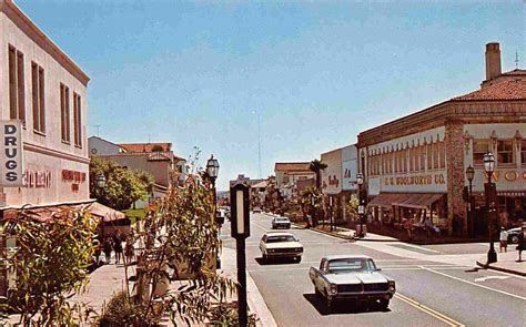 State Street Cars Woolworth Drug Store Santa Barbara California 1960s