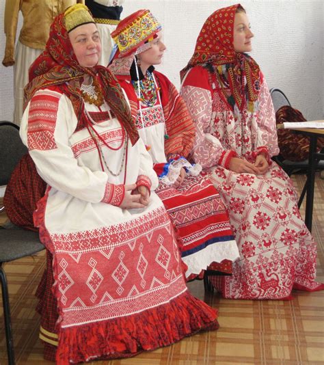 traditional costumes of Ryazan province. | Folk clothing, Russian ...