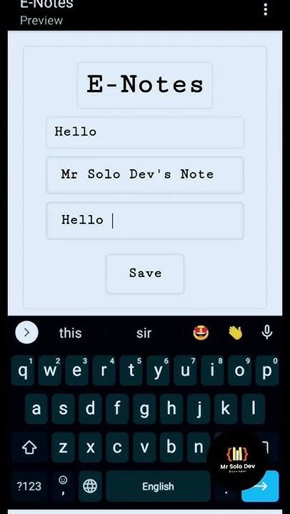 I Created A Note App Using Html Css And Javascript In Spck Code Editor