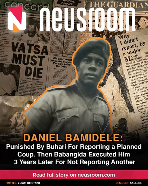 daniel bamidele the soldier executed for not reporting a coup