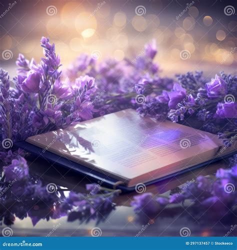 Lavender Symbolism Creating A Business Ebook Stock Image