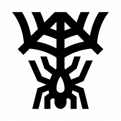 halloween spider web bug icon download on iconfinder