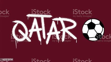 카타르 2022 년 월드컵 스플래시 효과와 방울이있는 도시 거리 낙서 스타일 금지됨에 대한 스톡 벡터 아트 및 기타 이미지