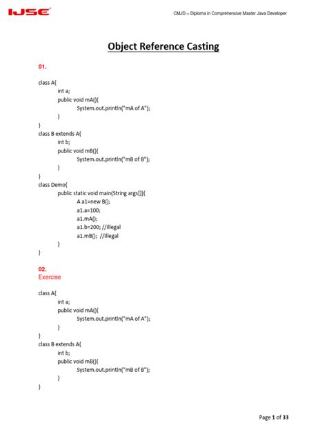 Class Note 06 Object Oriented Programming And Jdbc Pdf Object