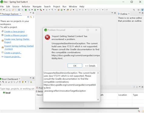 프로젝트 생성 시 Gradle 호환 인프런 커뮤니티 질문and답변