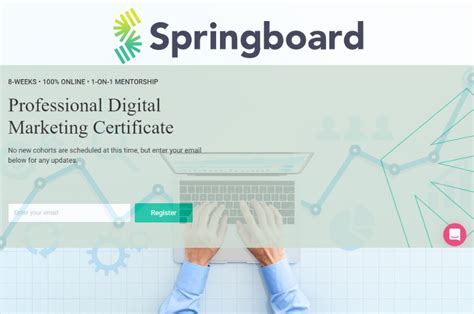 Springboard Online Course Professional Digital Marketing Certificate