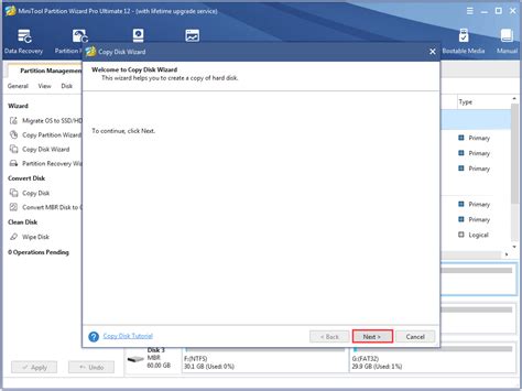 Copy Disk Wizard MiniTool Partition Wizard Tutorial MiniTool Partition Wizard