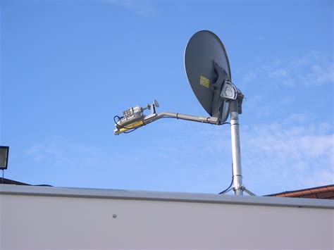 ESA Self Pointing Satellite Dish On Van