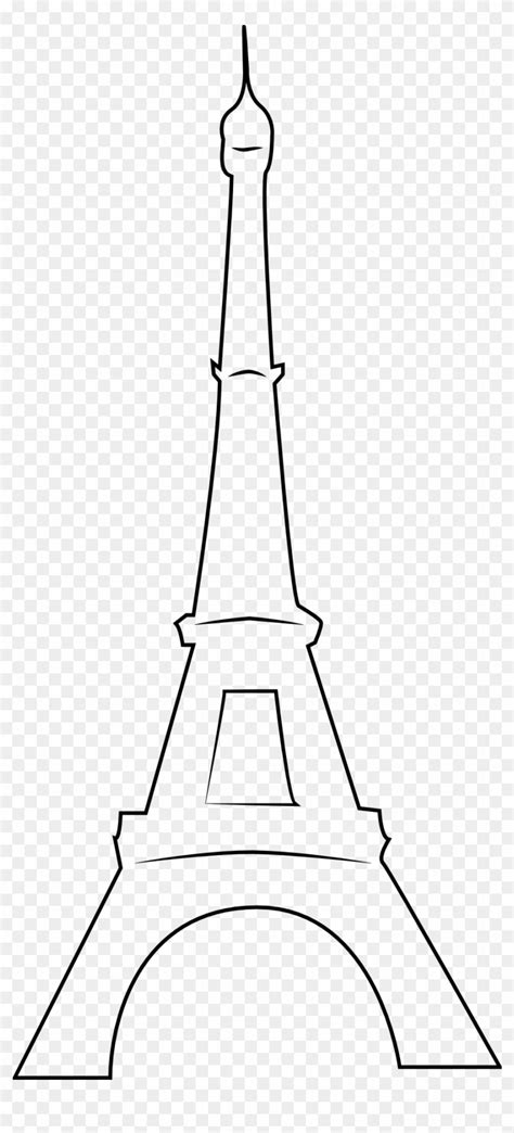Eiffel Tower Primitive Outline Icon Легкий Рисунок Эйфелевой Башни HD Png Download