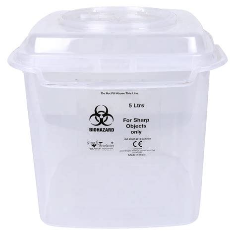 Plastic Puncture Proof Sharp Container 5l At ₹ 140 Piece In New Delhi Id 2723788288