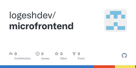 GitHub Logeshdev Microfrontend