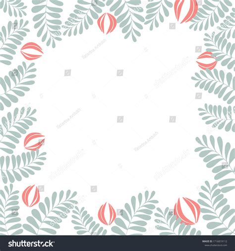 Frame Text Doodle Leaves Vector Illustration Stock Vector Royalty Free 1716819112 Shutterstock